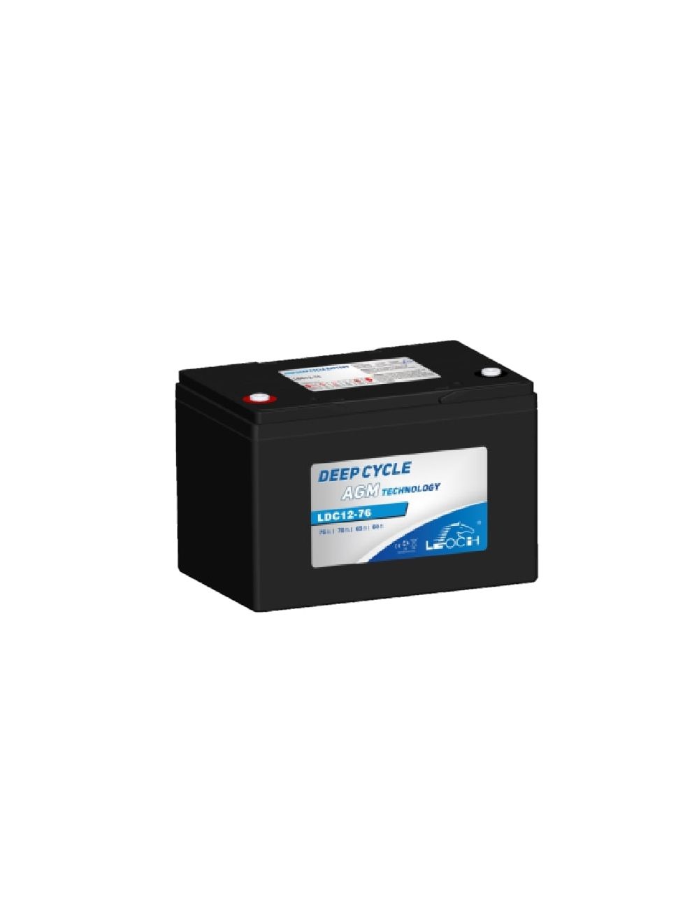 LEOCH LDC12-76 12V 76AH BATTERIA AGM - TuttoBatterie