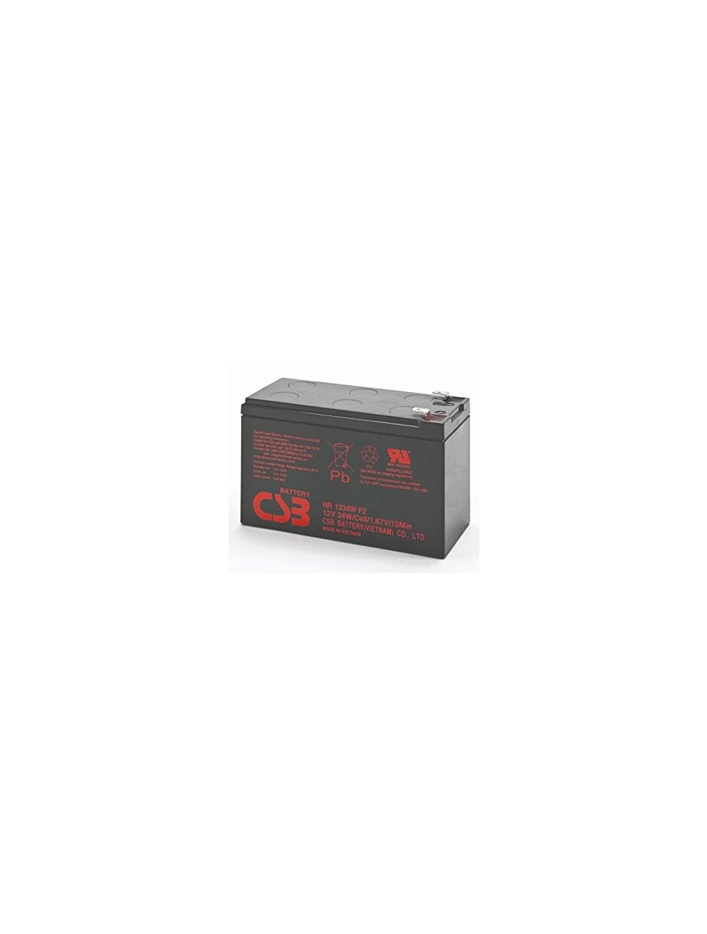 Batteria CSB HR1234WF2 12V 34W - TuttoBatterie